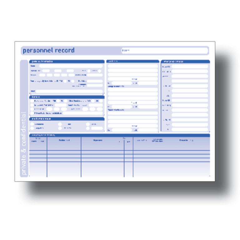 Personnel Record File - Admor