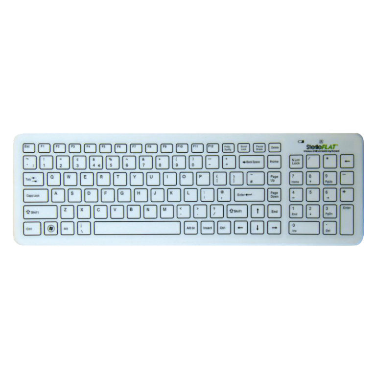 SterileFLAT Antibacterial Flat Wireless Keyboard - Admor